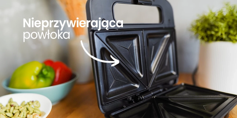 Opiekacz do kanapek sandwich 1000 W Huslog | Stamats