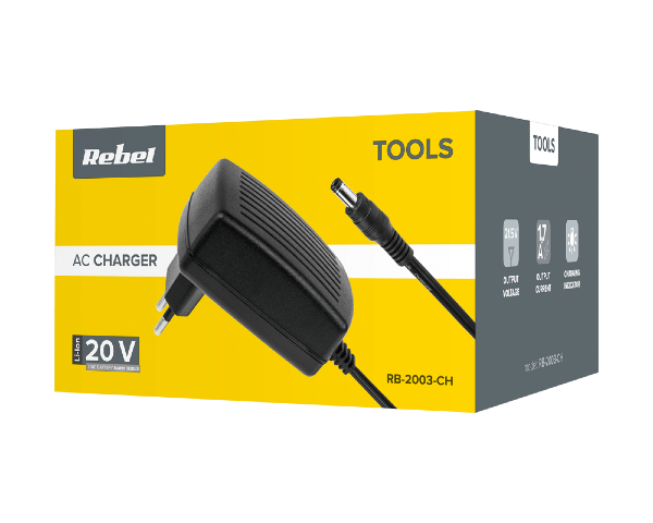 Ładowarka do baterii 20V 2A/4A Rebel Tools | Stamats